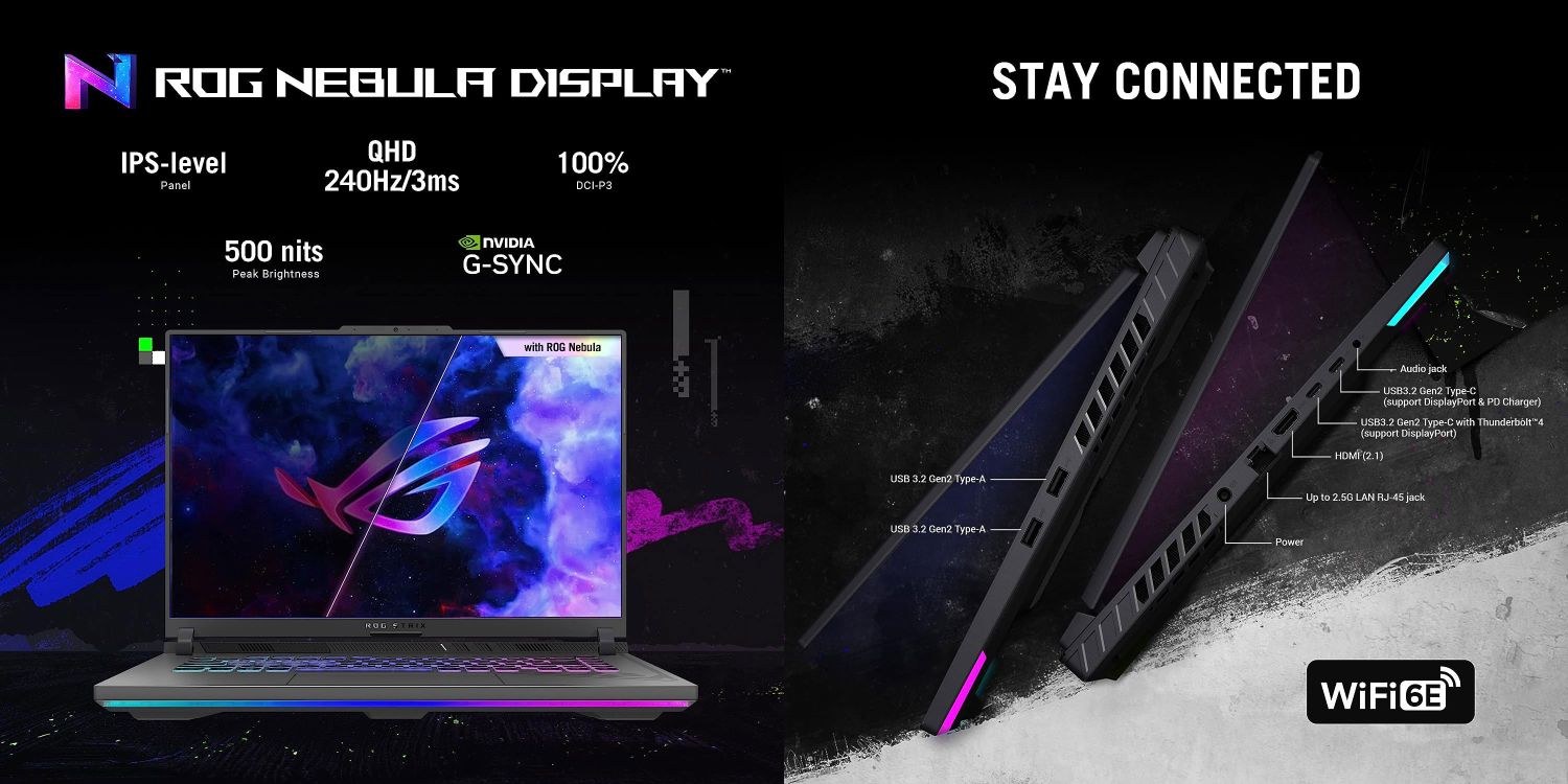 Asus ROG Strix G16 G614J-U Core i7 13th Gen RTX 4050 6GB Graphics 16 ...