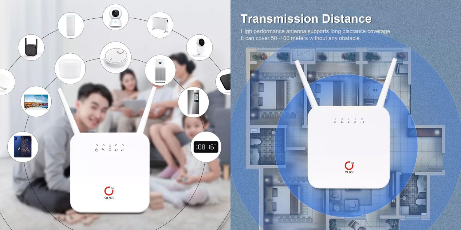 OLAX AX6 Pro 4G LTE Router Modem WiFi With Sim Card Slot Price in ...