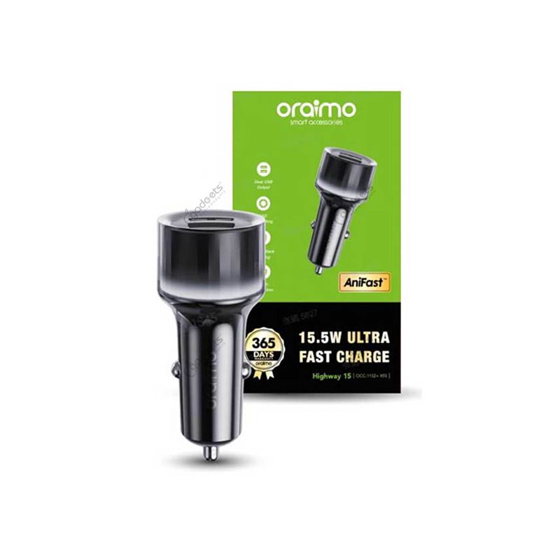 Oraimo OCC-1152D Highway Car Adapter - 15.5W Price in Bangladesh