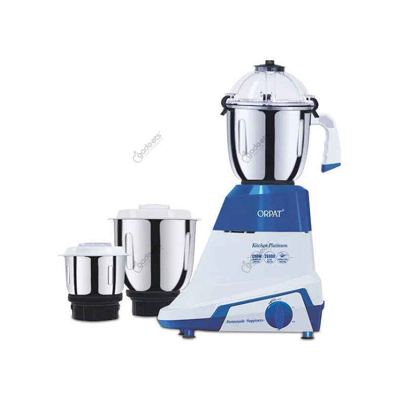 Orpat Kitchen Platinum 3 Jars Mixer Grinder And Blender - 1200W Price ...
