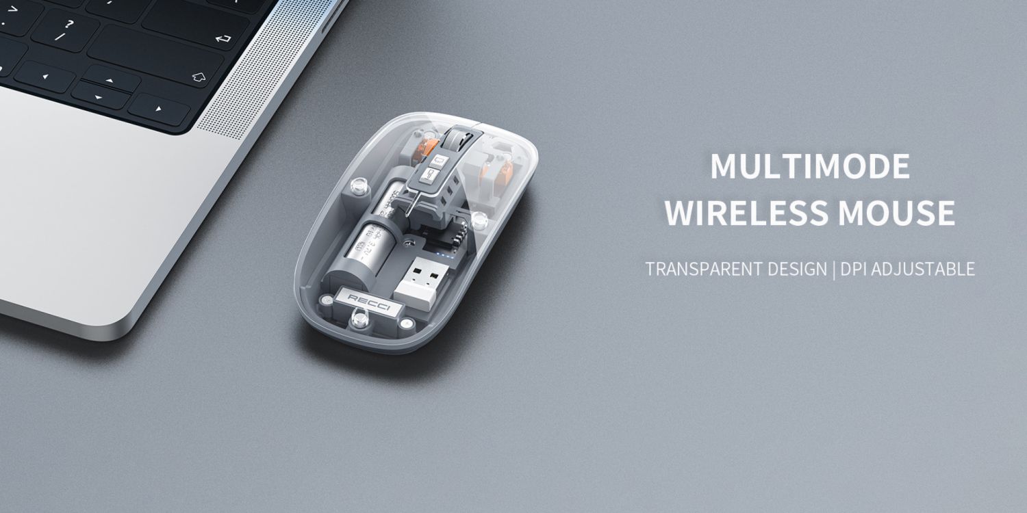Recci RCS-M01 Space Capsule Transparent Wireless Mouse Price in Bangladesh
