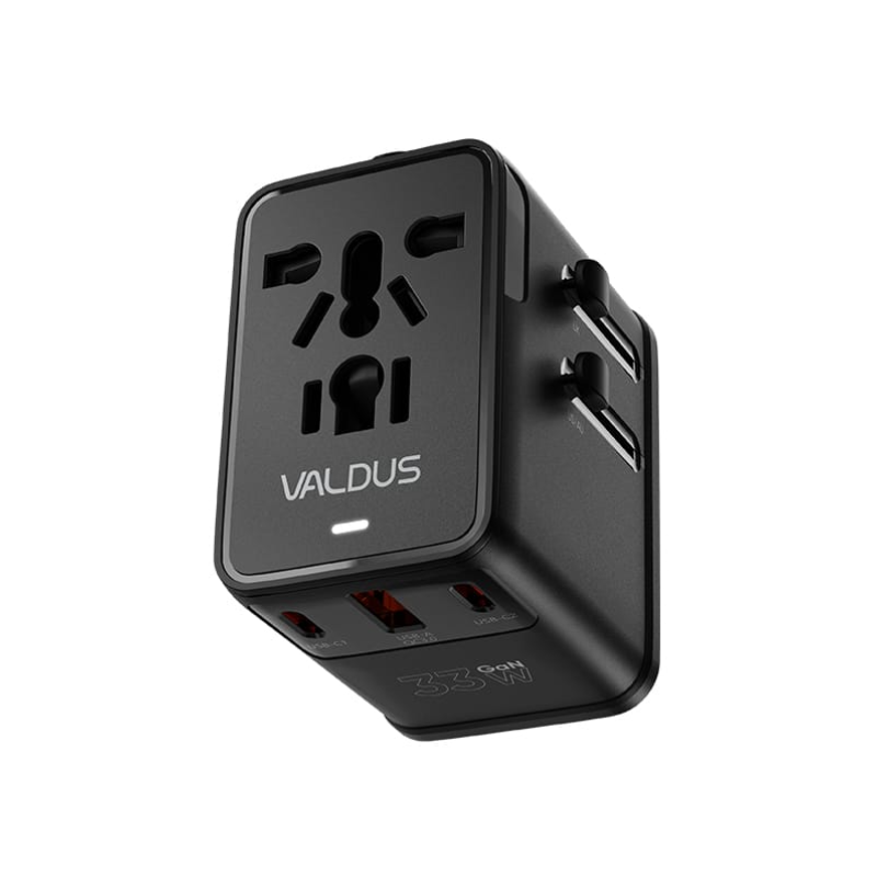 Valdus VL33 GaN Universal Travel Adapter - 33W Price in Bangladesh