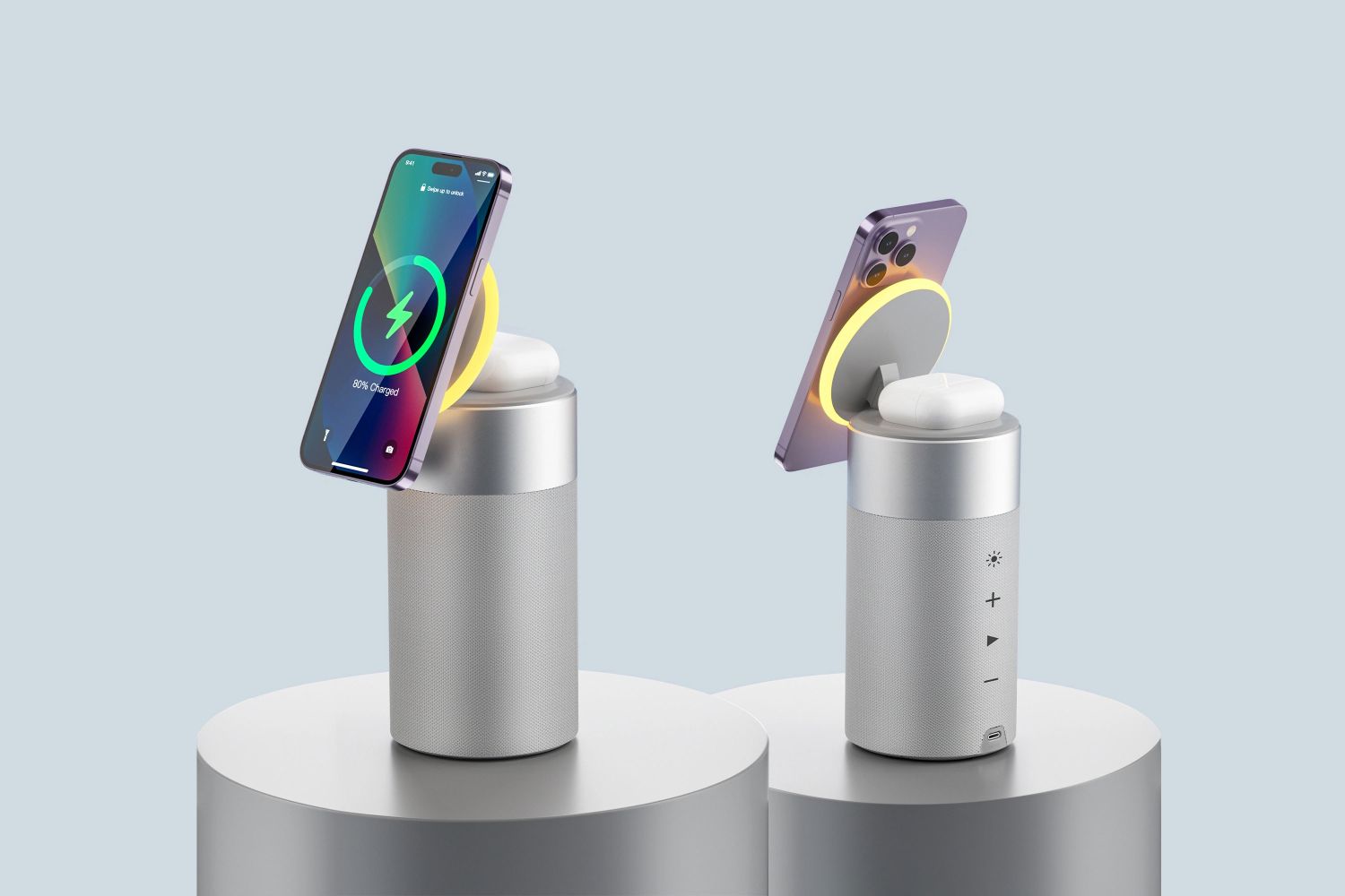 WiWU Wi-W022 Wireless Charger Speaker Price in Bangladesh