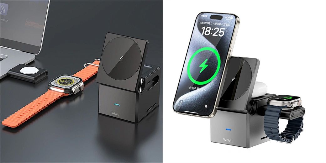 WiWU Wi-W030 Small Square 3in1 Wireless Charger Price in Bangladesh